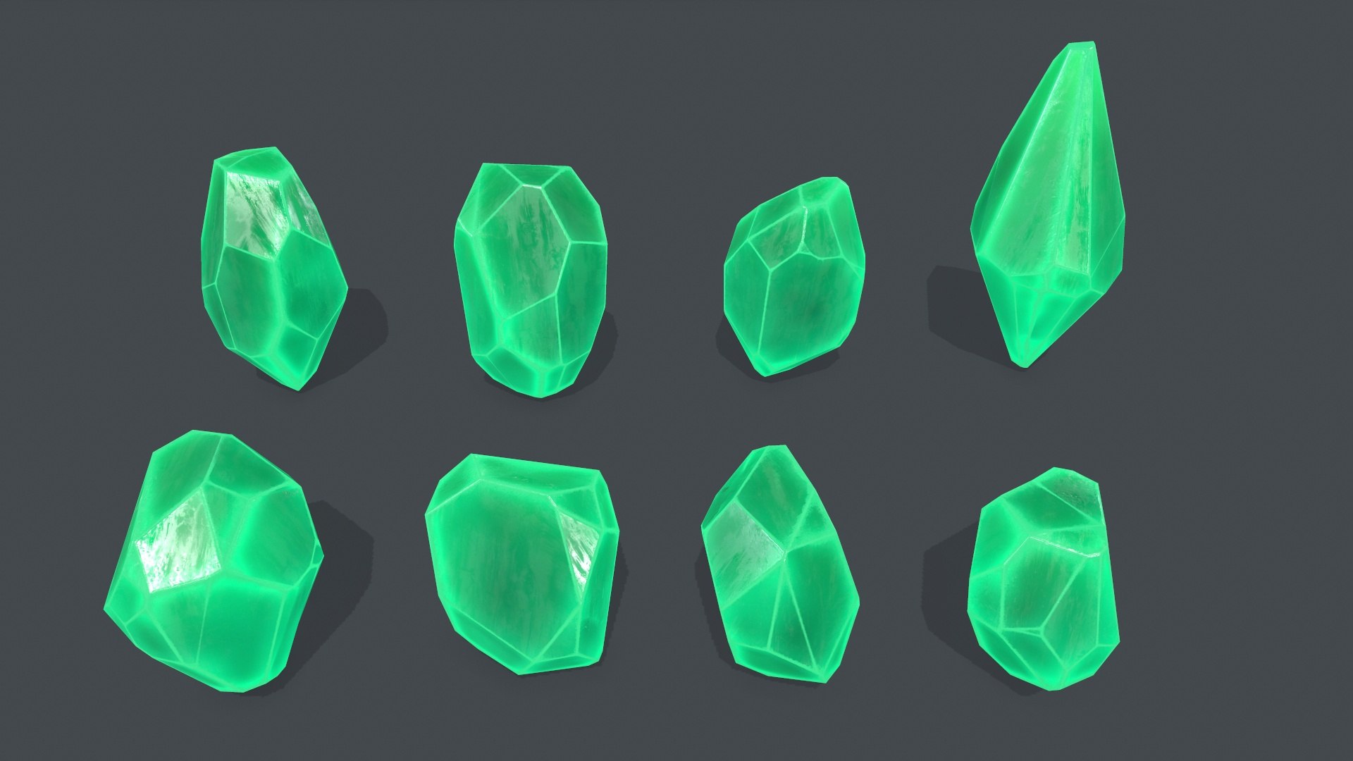 3D Model Crystal Set - TurboSquid 2072141