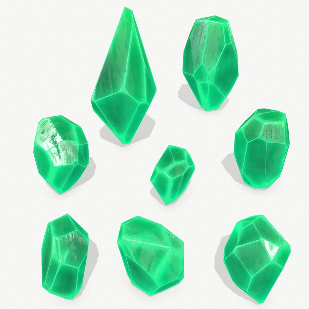3D Model Crystal Set - TurboSquid 2072141