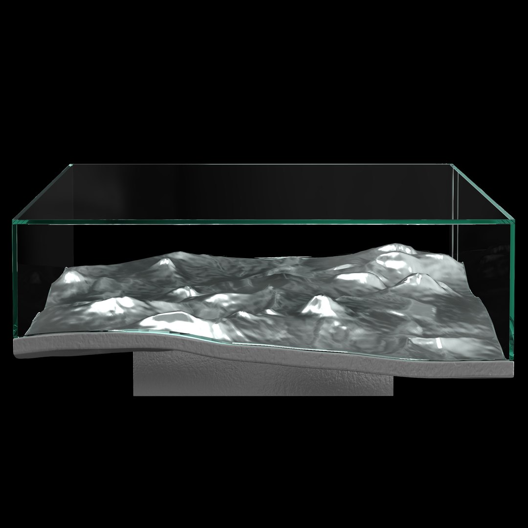 Liquid Aluminium Low Table 3D Model - TurboSquid 1862984
