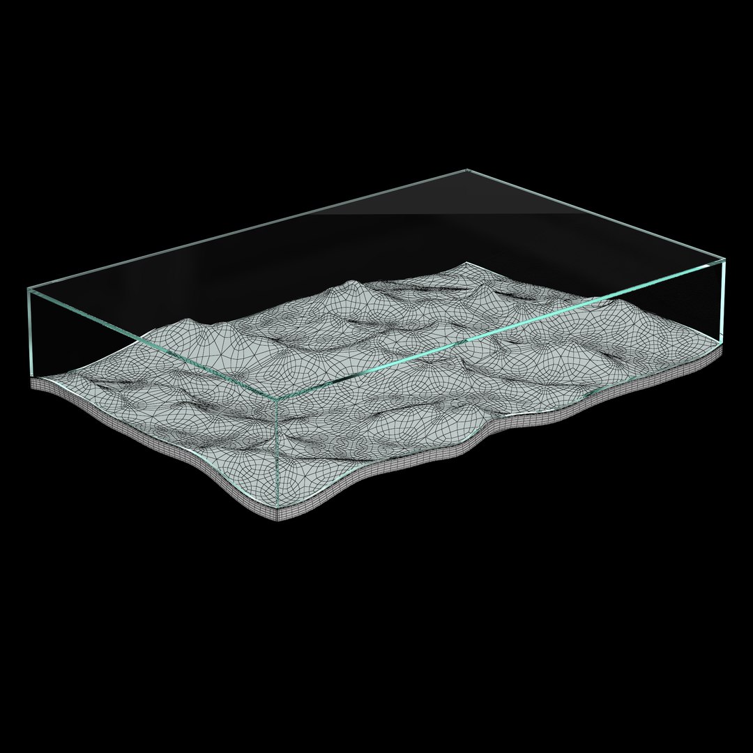 Liquid Aluminium Low Table 3D Model - TurboSquid 1862984