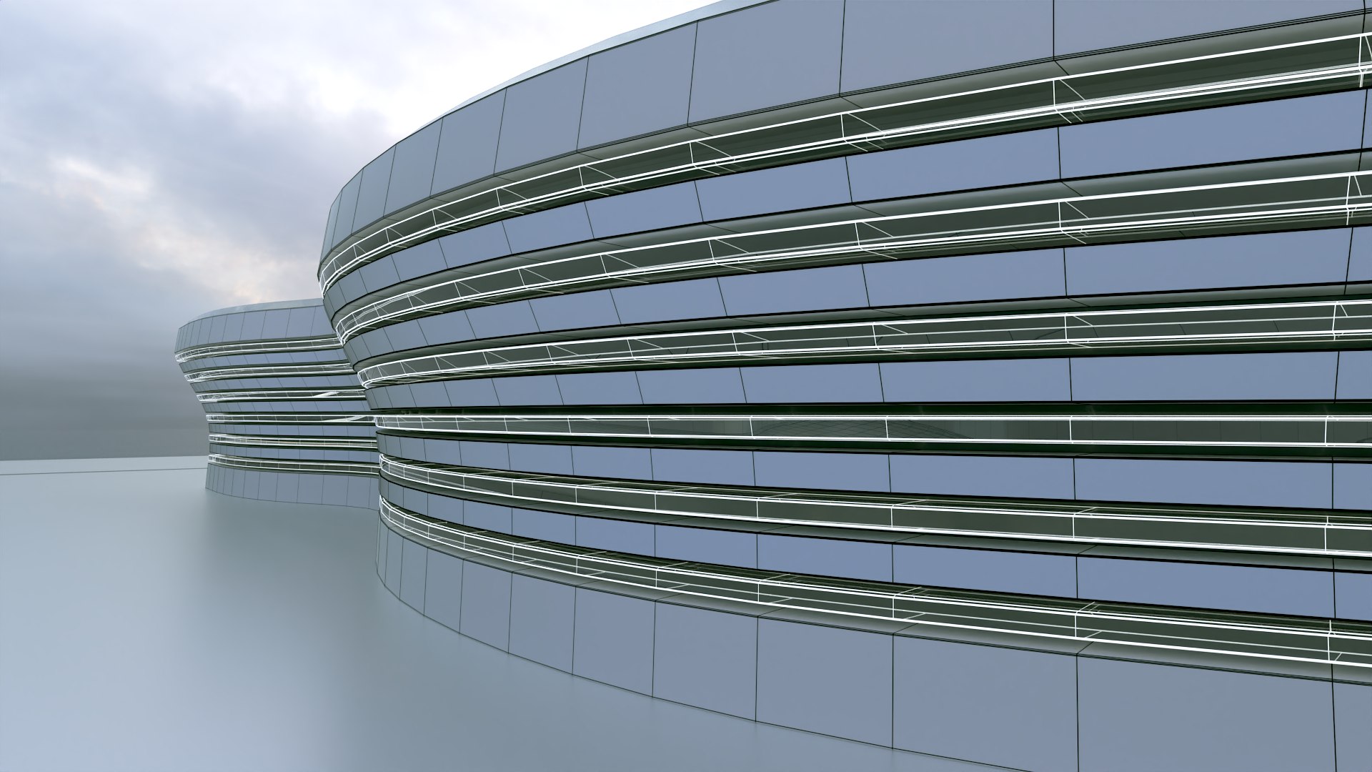 3D Futuristic Building Concept V2-07 - TurboSquid 2345863