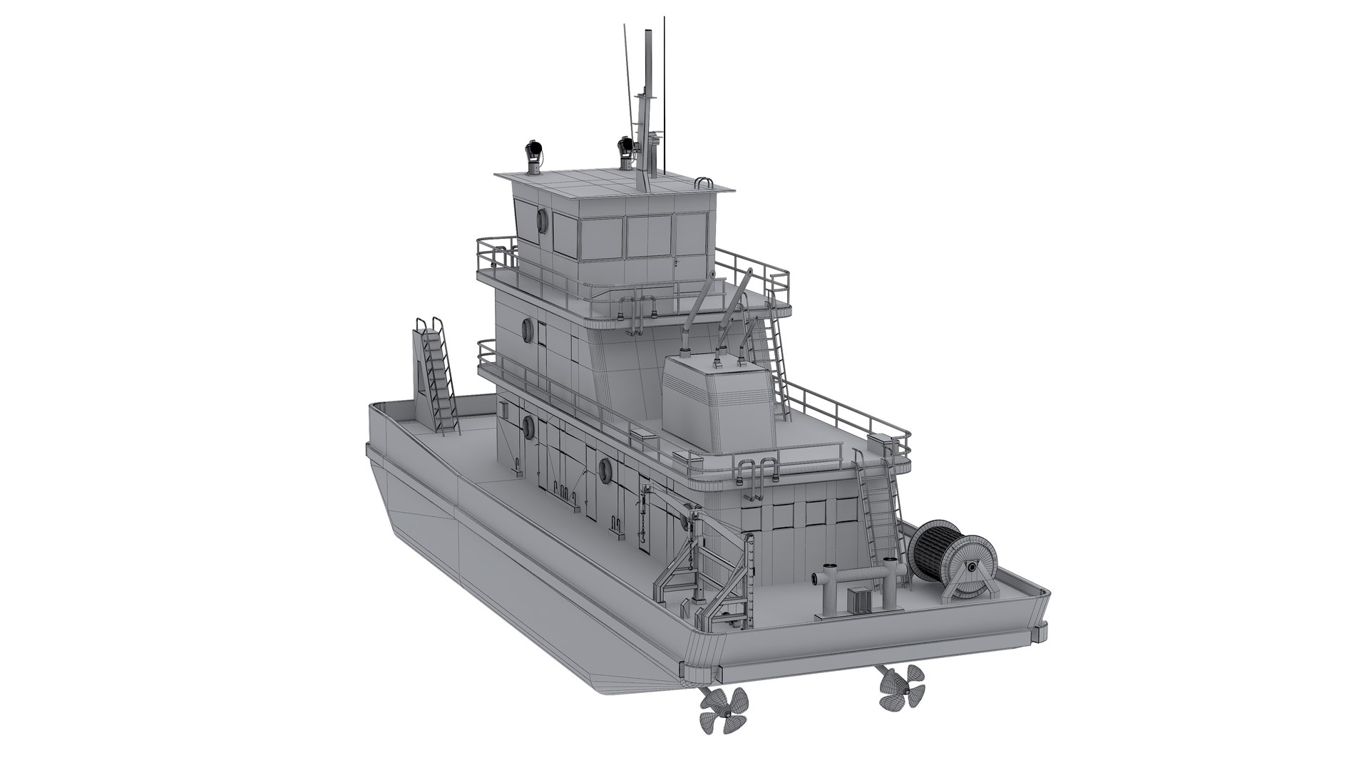 Tugboat 3D Model - TurboSquid 2316587