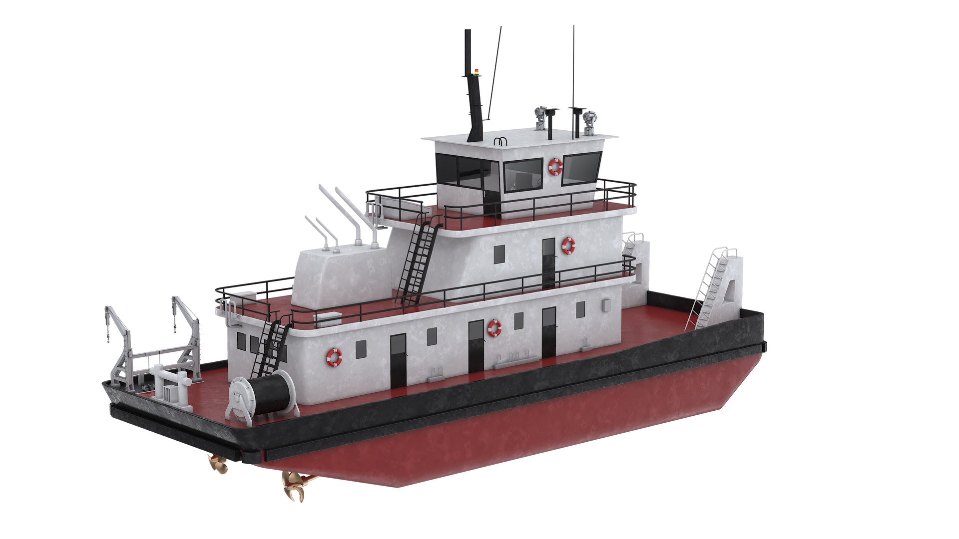 Tugboat 3D Model - TurboSquid 2316587
