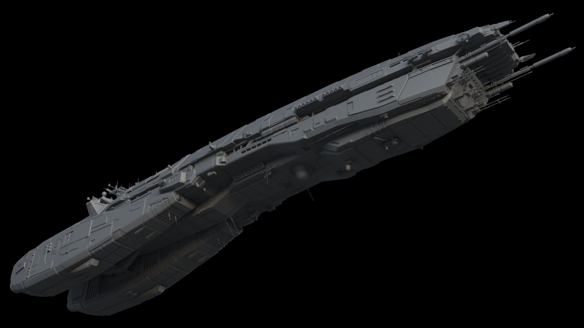 3D Spaceship - Command Ship - TurboSquid 2022348