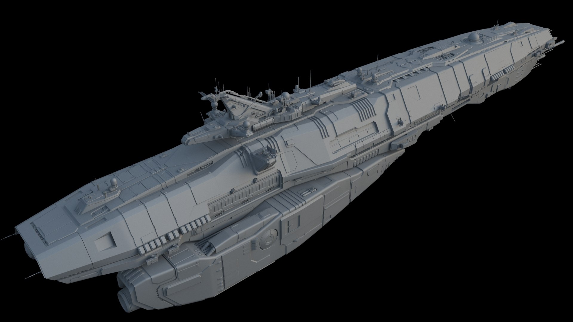 3D Spaceship - Command Ship - TurboSquid 2022348