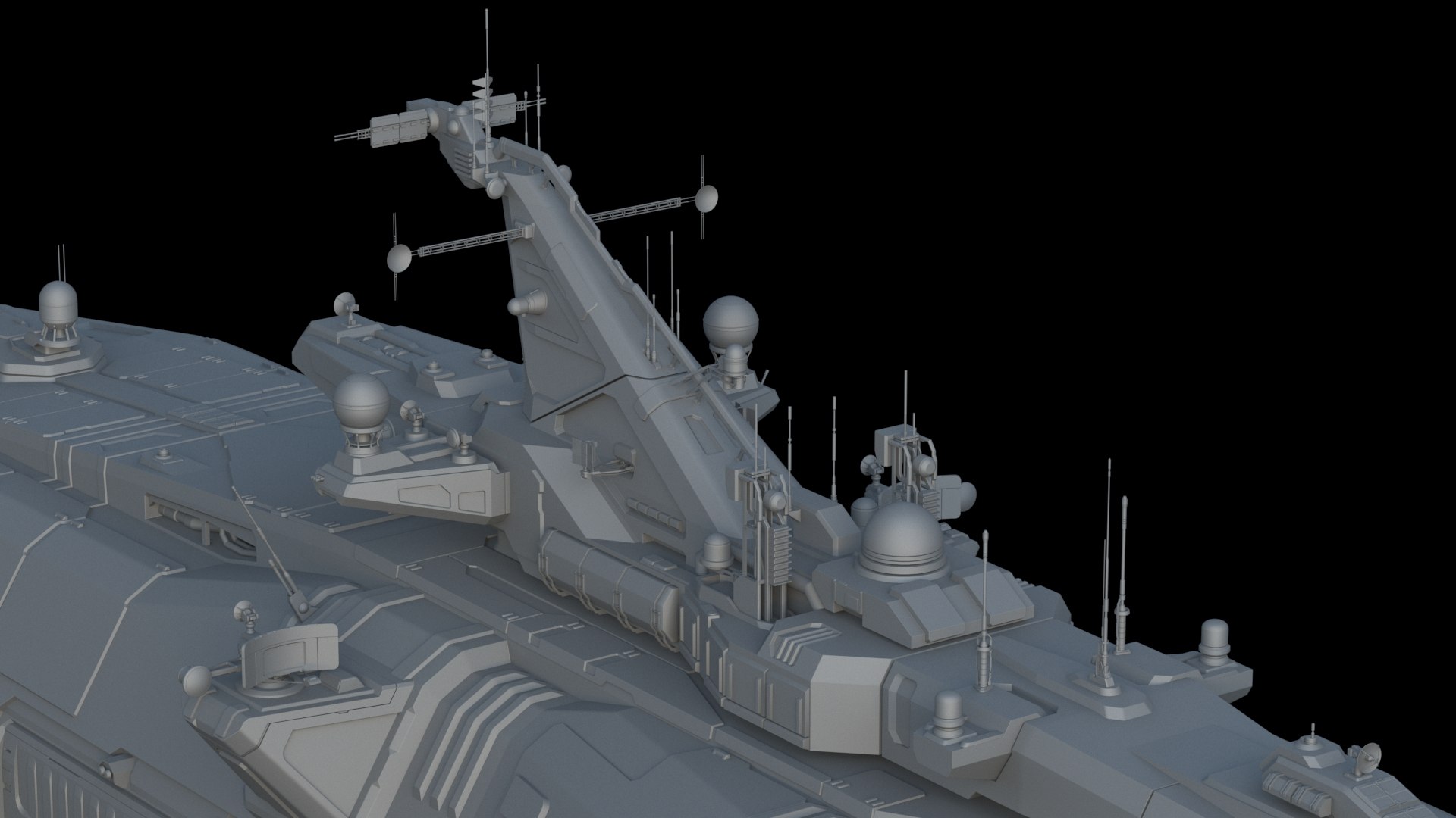 3D Spaceship - Command Ship - TurboSquid 2022348