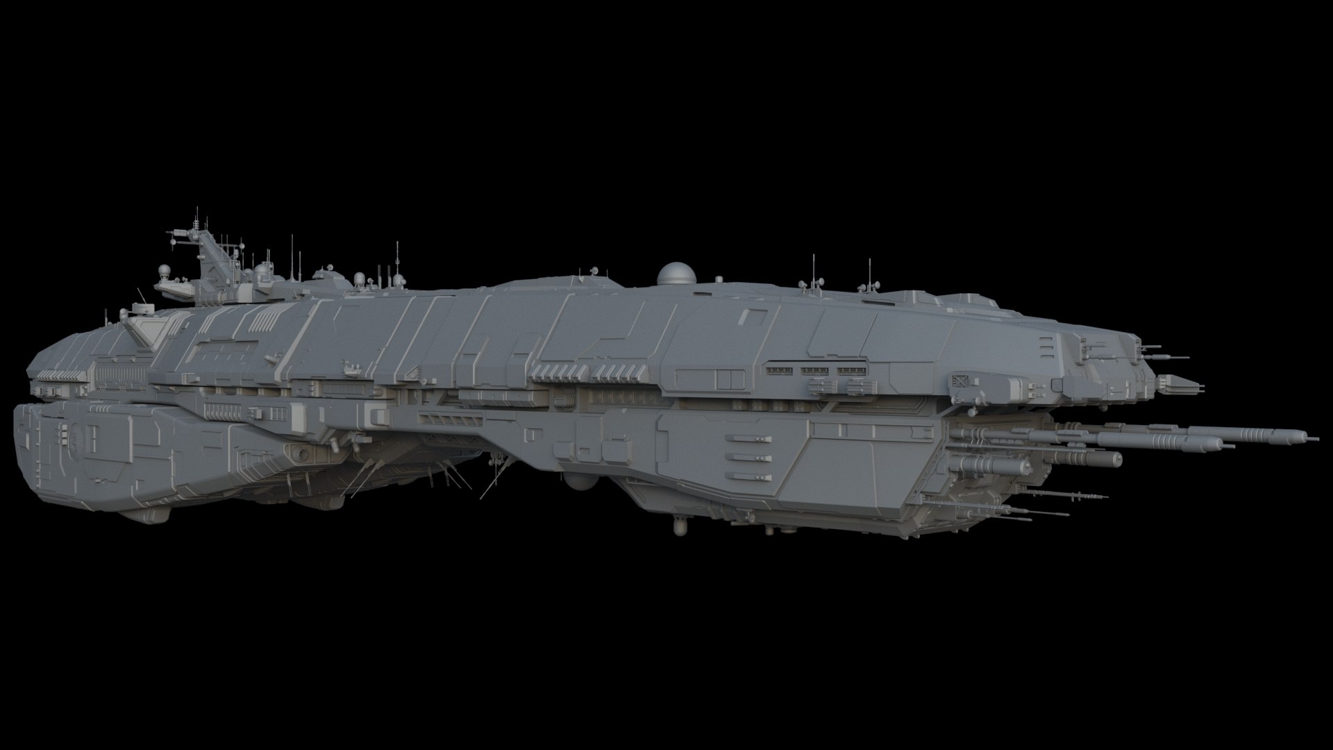 3D Spaceship - Command Ship - TurboSquid 2022348