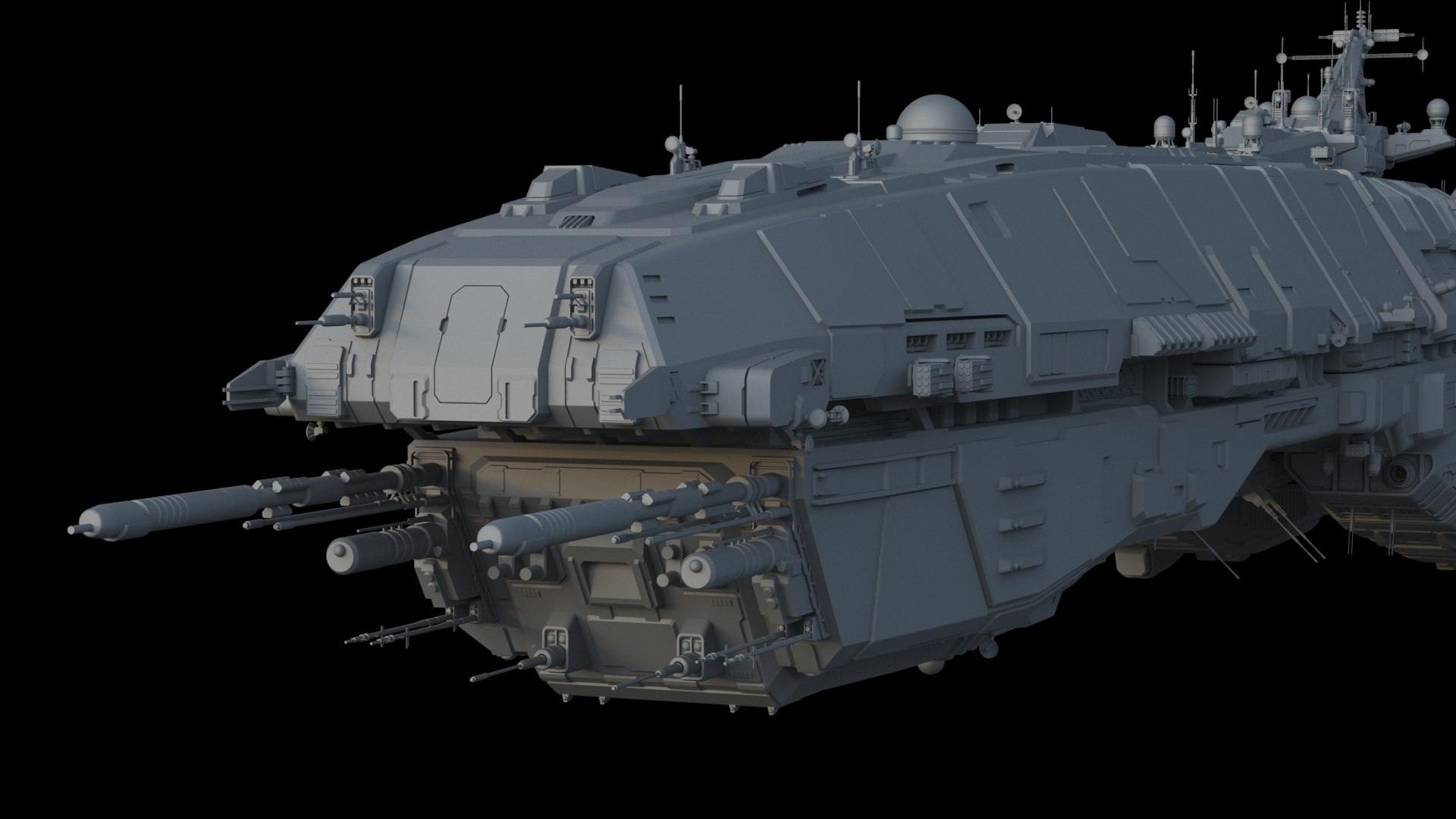 3D Spaceship - Command Ship - TurboSquid 2022348