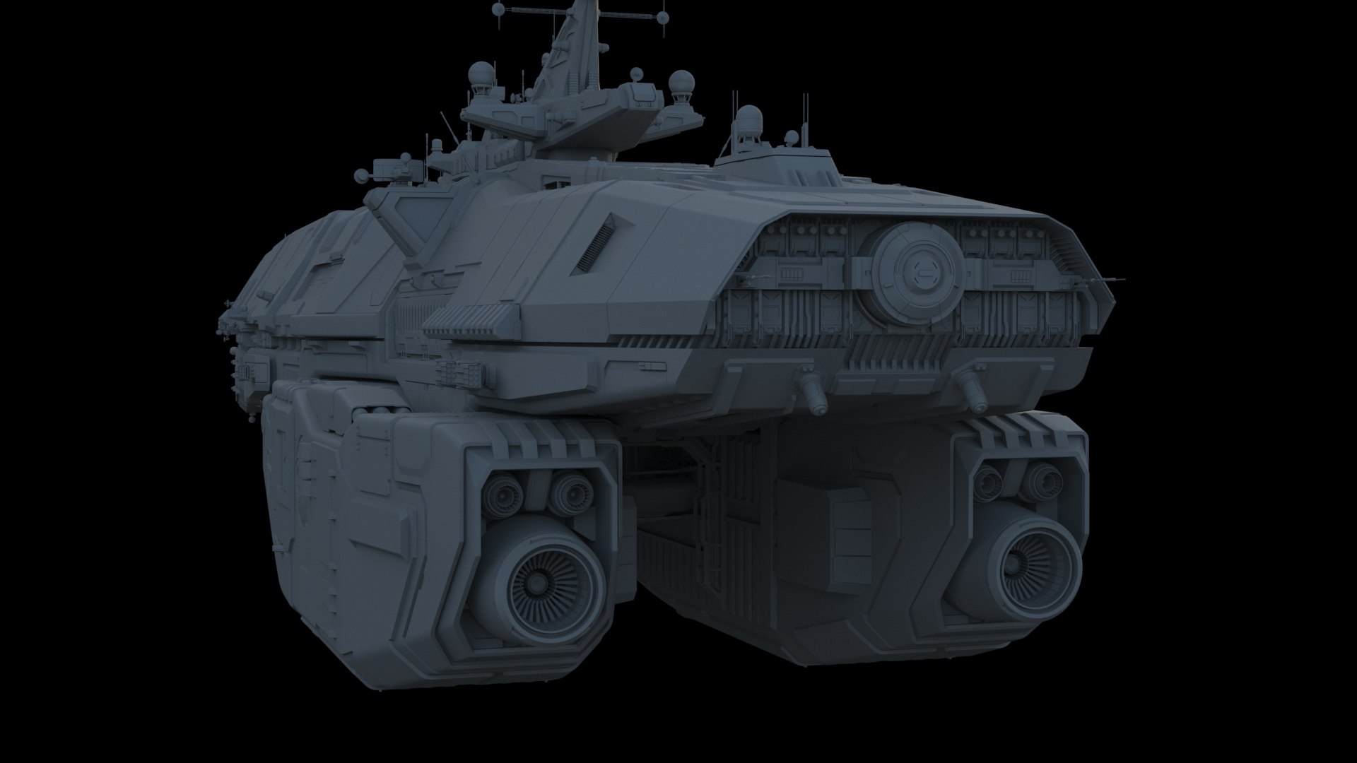 3D Spaceship - Command Ship - TurboSquid 2022348