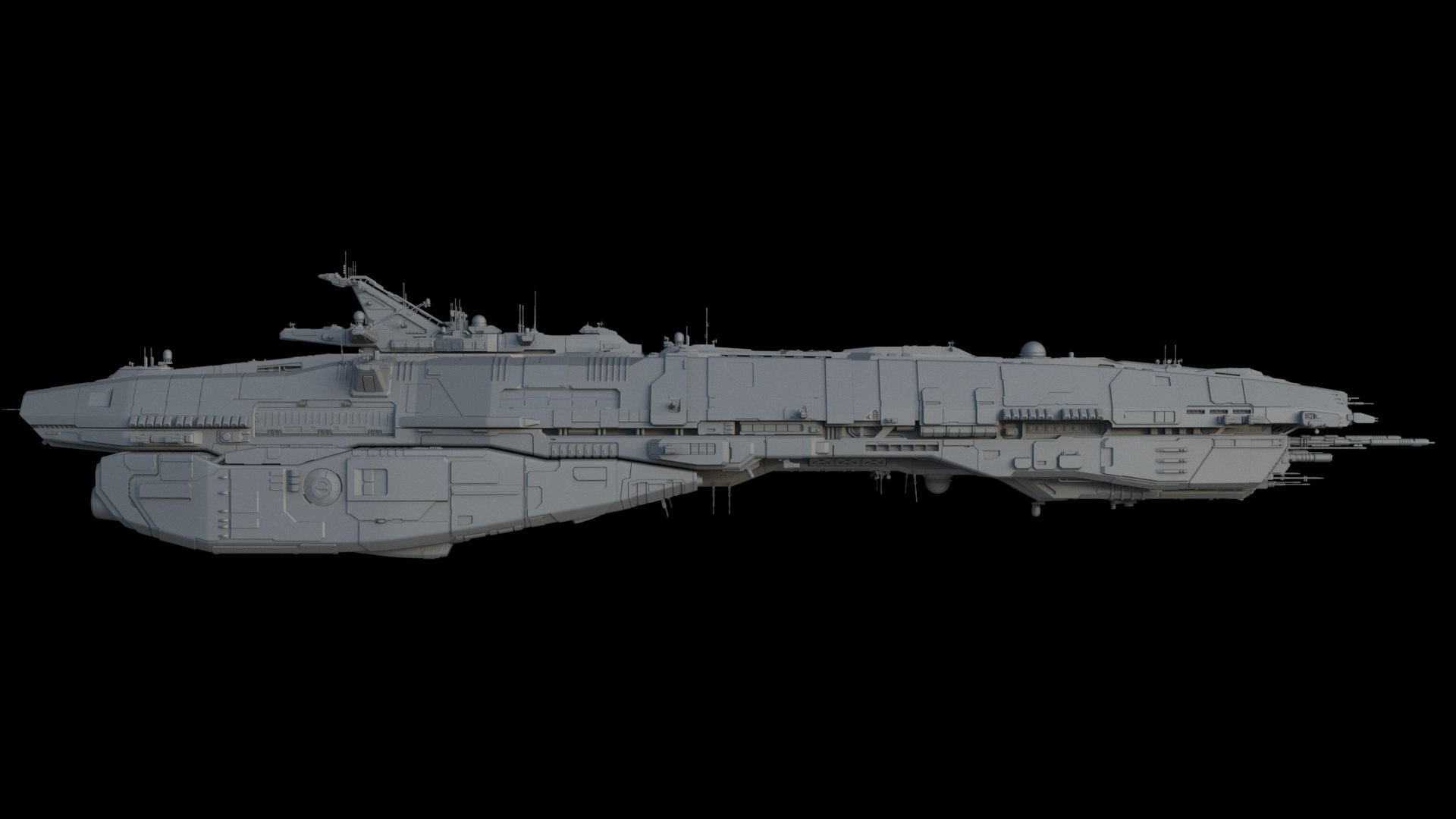 3D Spaceship - Command Ship - TurboSquid 2022348