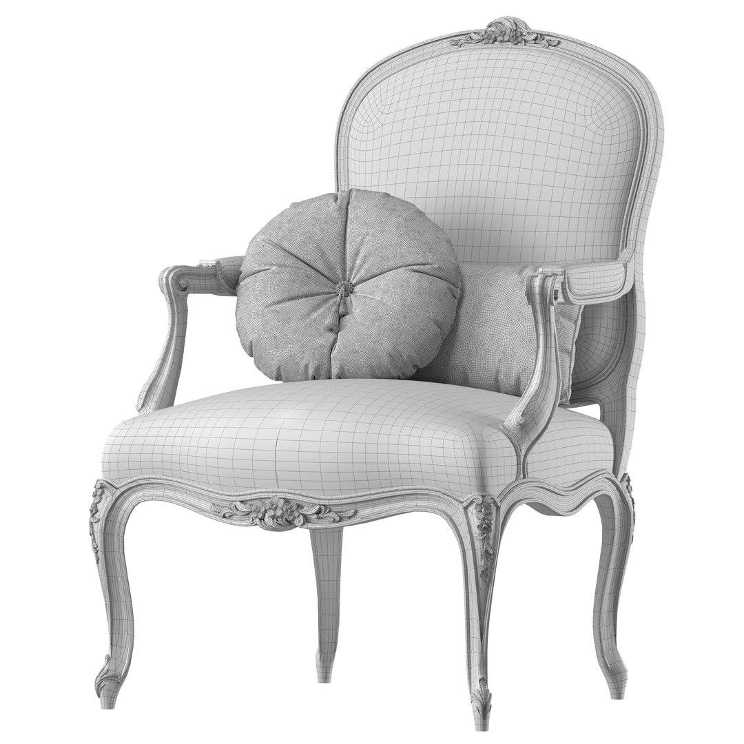 3D Chairish Armchair Art 8732 Model - TurboSquid 2254737