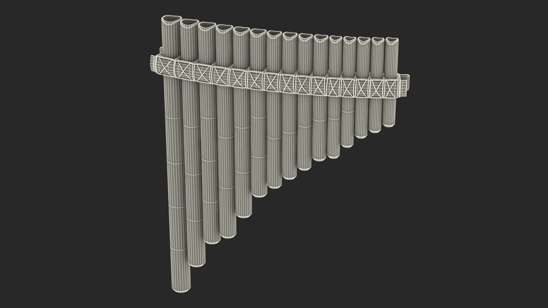Panpipe Flute 3D Model - TurboSquid 2306683