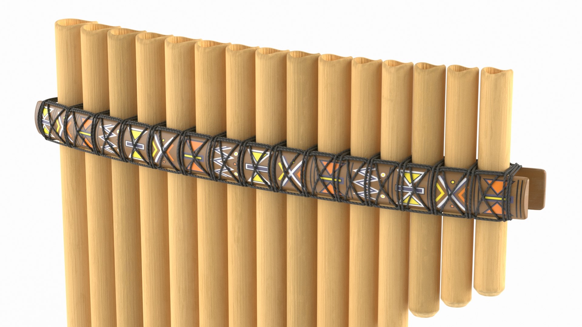 Panpipe Flute 3D Model - TurboSquid 2306683