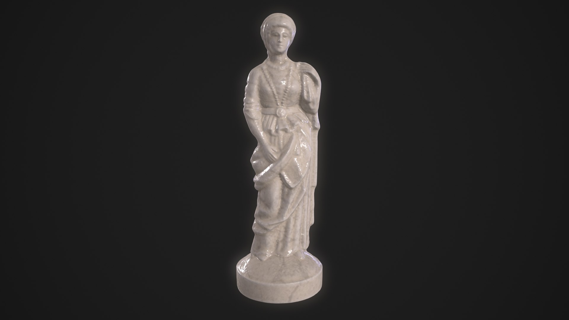 Figure Of A Queen 3D Model - TurboSquid 2018407