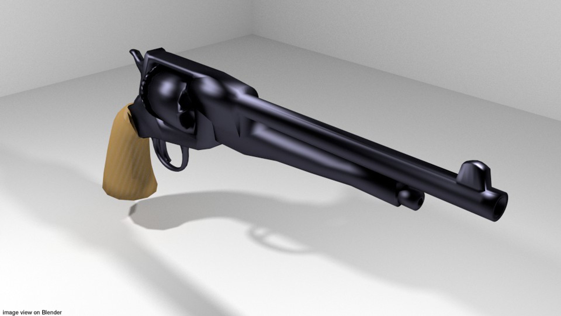Handgun Revolver Gun 3ds