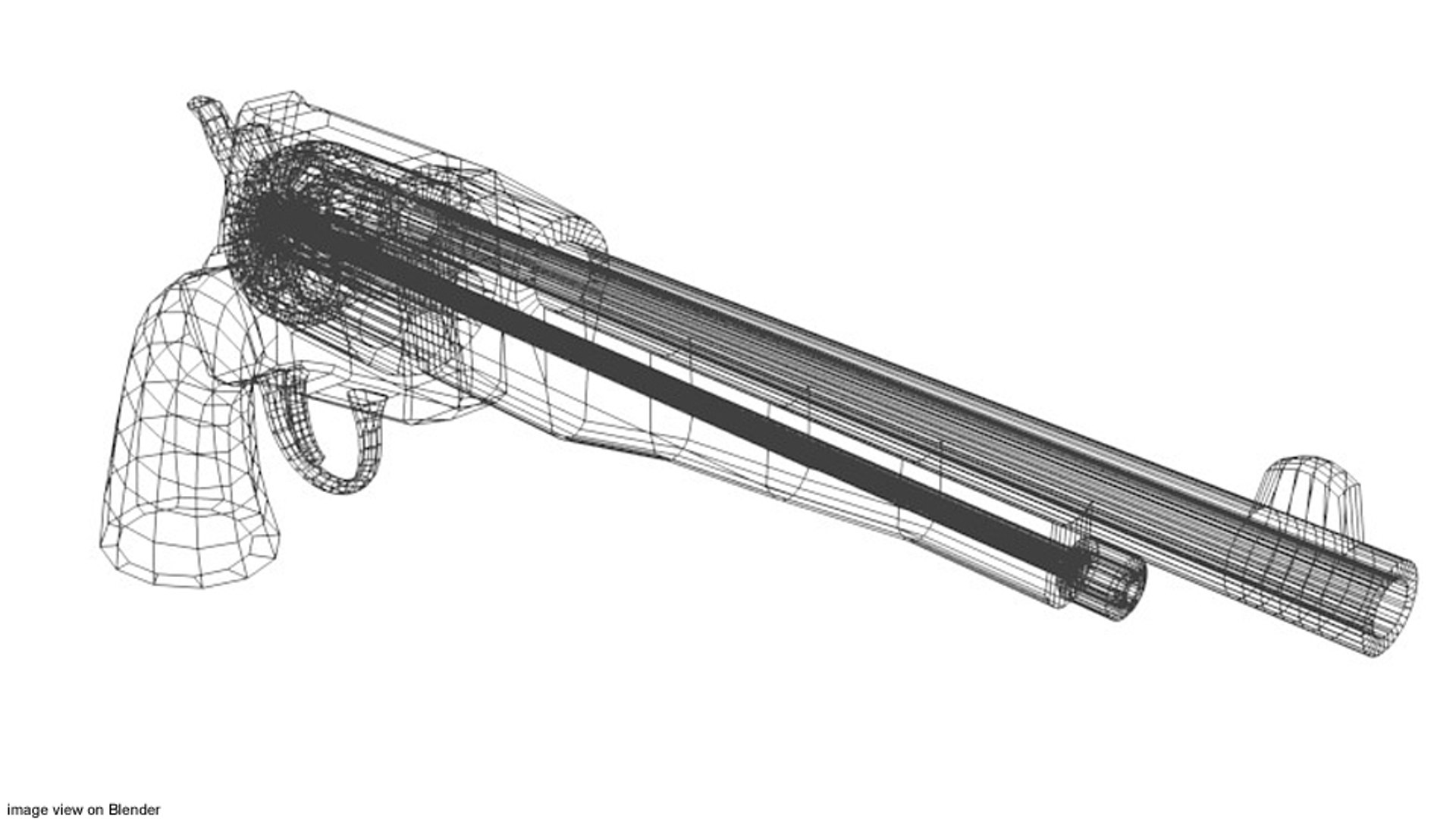 Handgun Revolver Gun 3ds