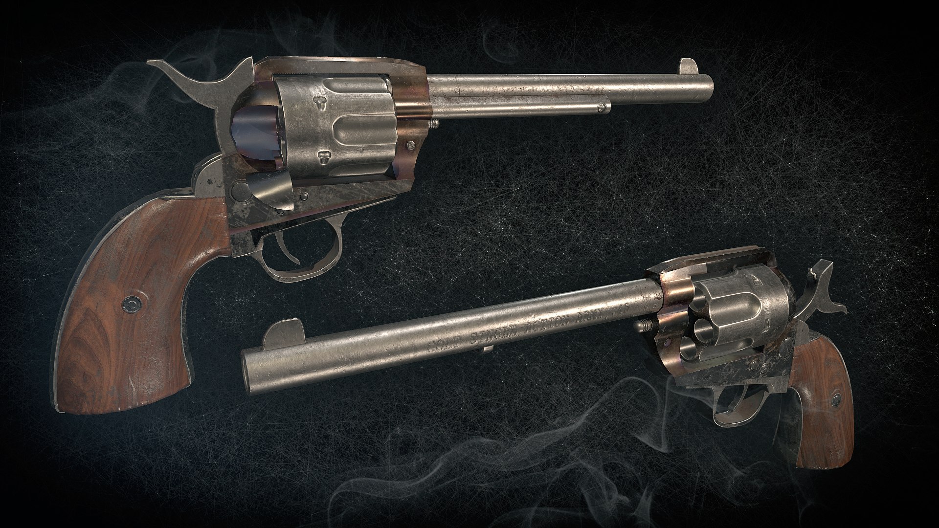 3D Colt Gun Pistol Model - TurboSquid 1340546