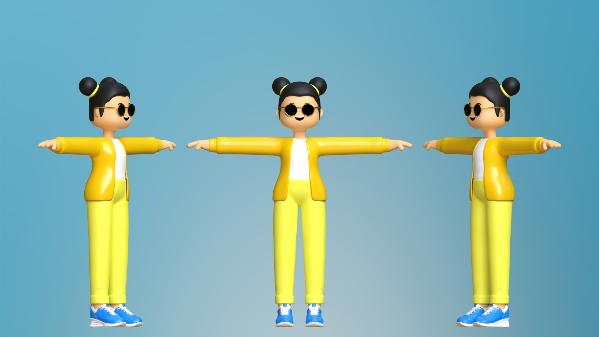 3D Minimal People Woman Character 2002 - TurboSquid 2125635