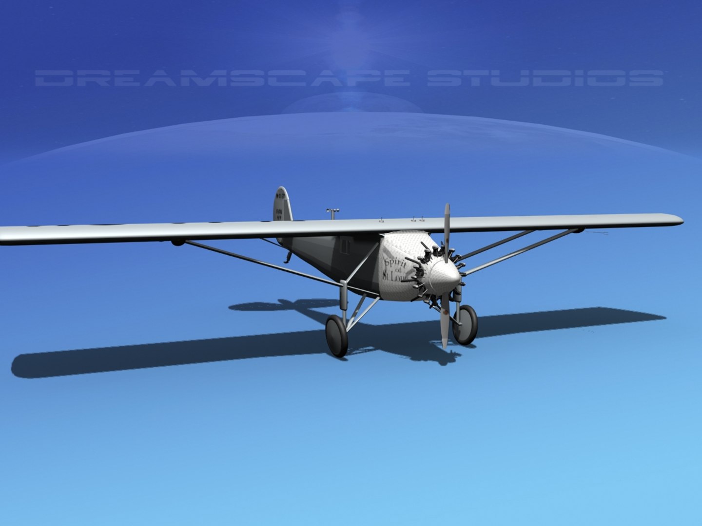 Cockpit Ryan Airplane Propeller 3d Model