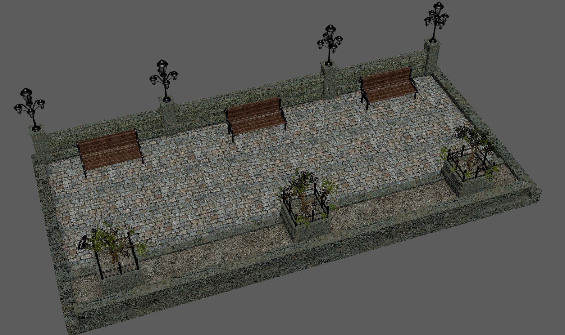 Classic Street 3D Model - TurboSquid 1479904