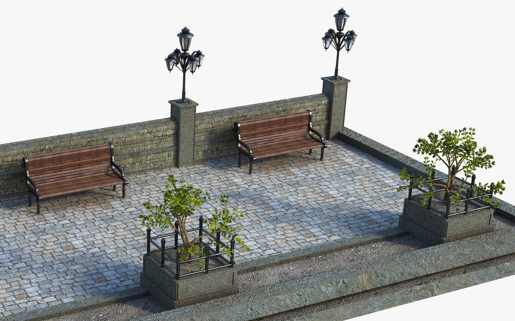 Classic Street 3D Model - TurboSquid 1479904