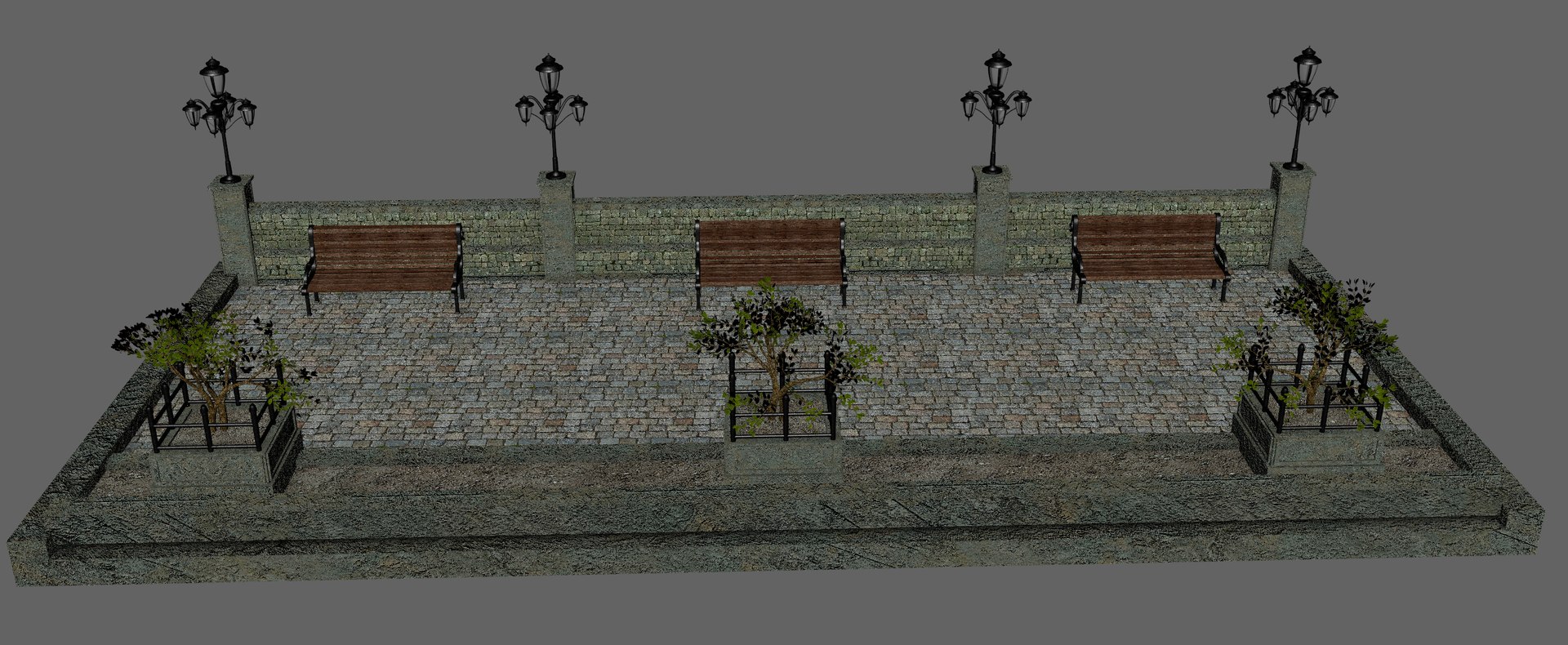 Classic Street 3D Model - TurboSquid 1479904