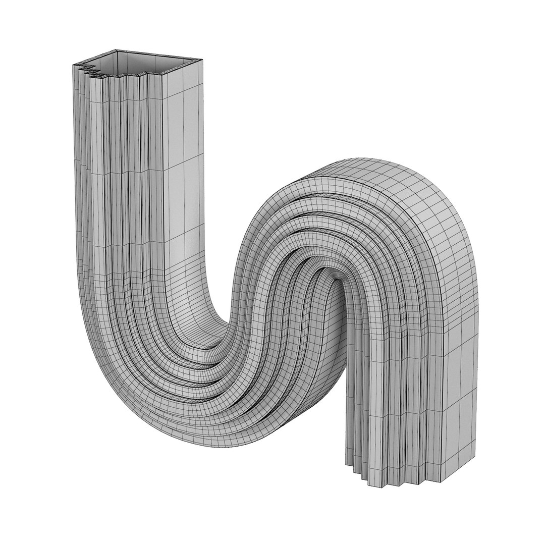 3D model Curve Vase - TurboSquid 1993457
