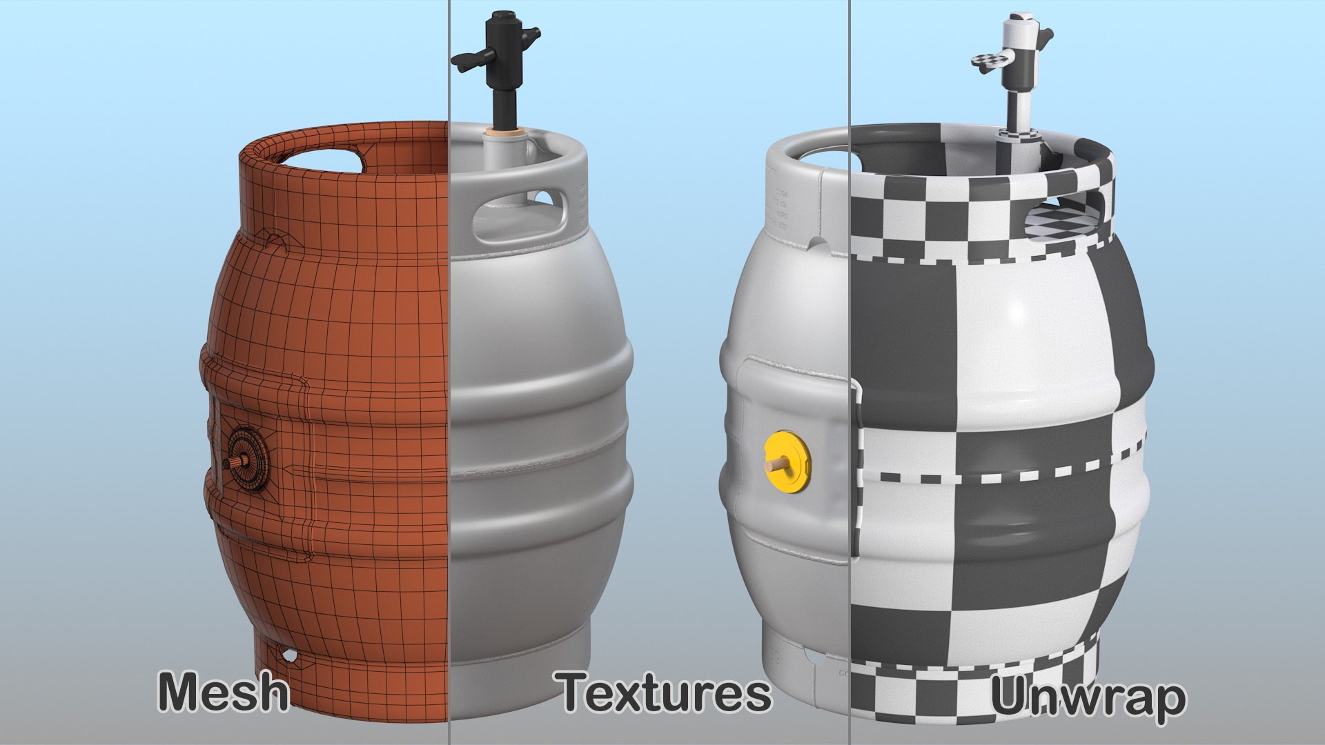 3D Model Firkin Cask - TurboSquid 1623328