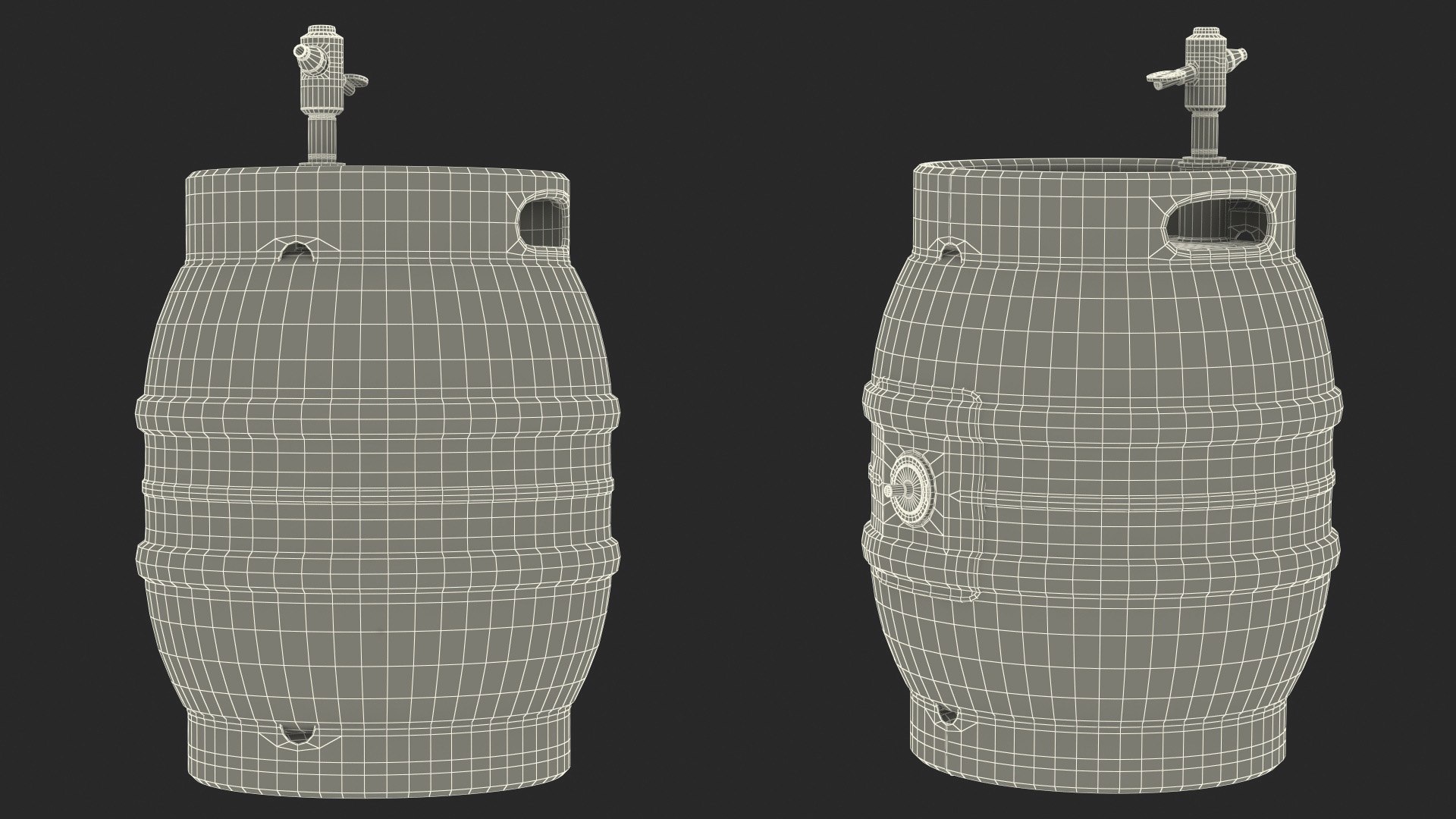 3D Model Firkin Cask - TurboSquid 1623328