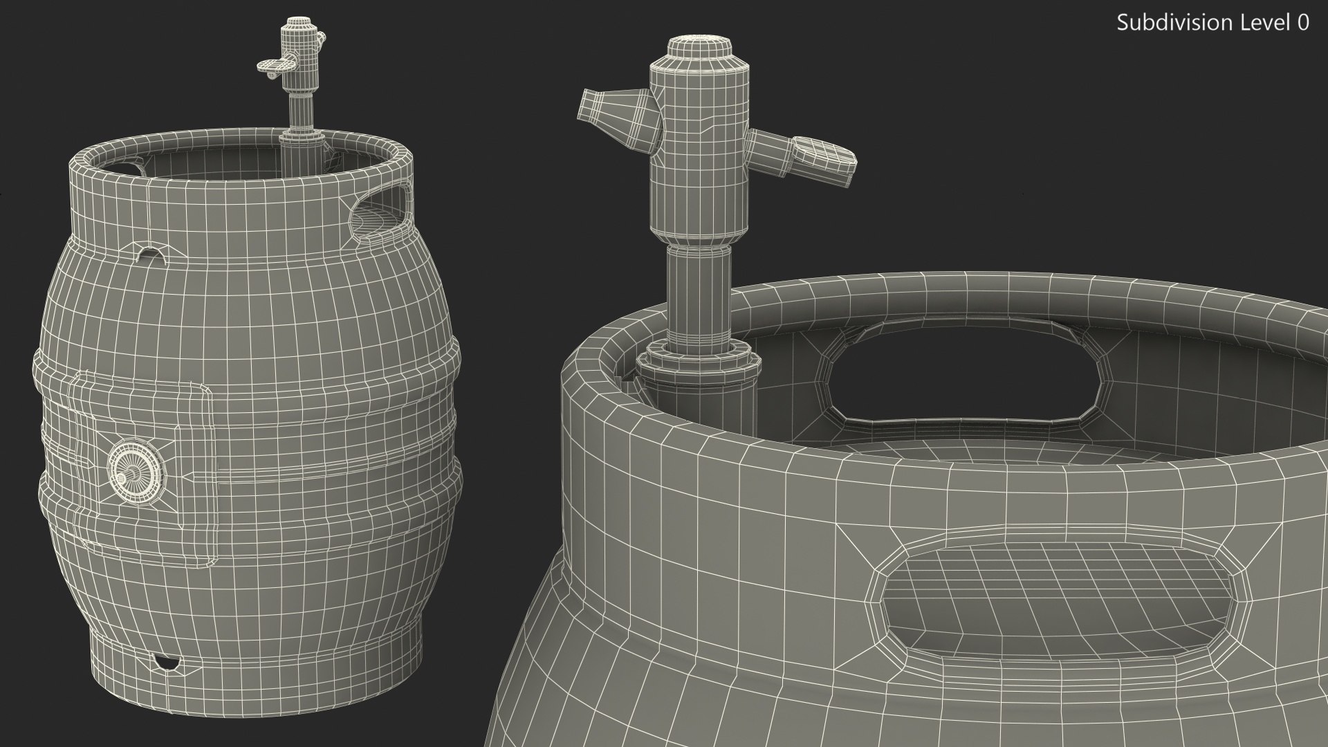 3D Model Firkin Cask - TurboSquid 1623328