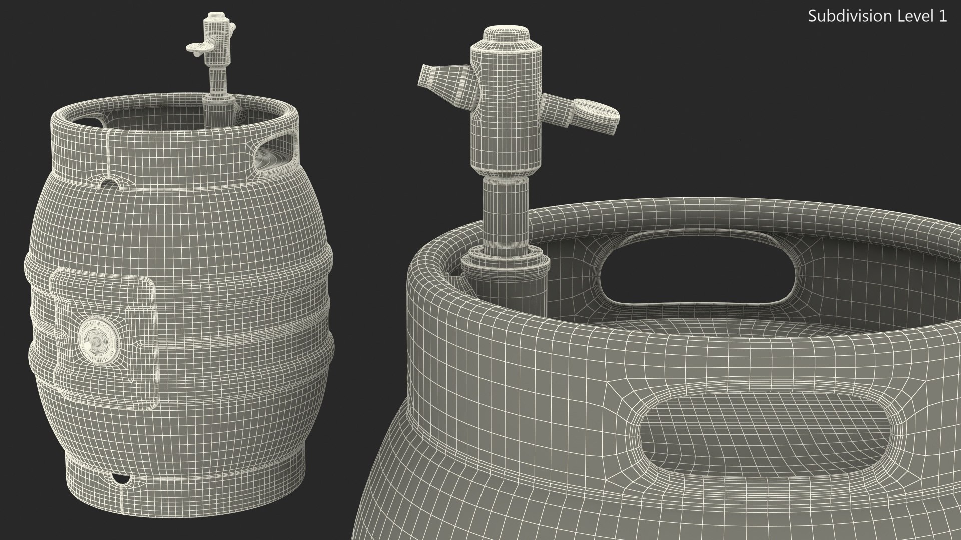 3D Model Firkin Cask - TurboSquid 1623328