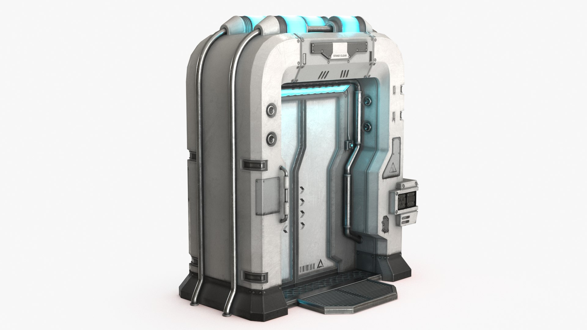 Sci-Fi Door V4 3D Model - TurboSquid 1949580