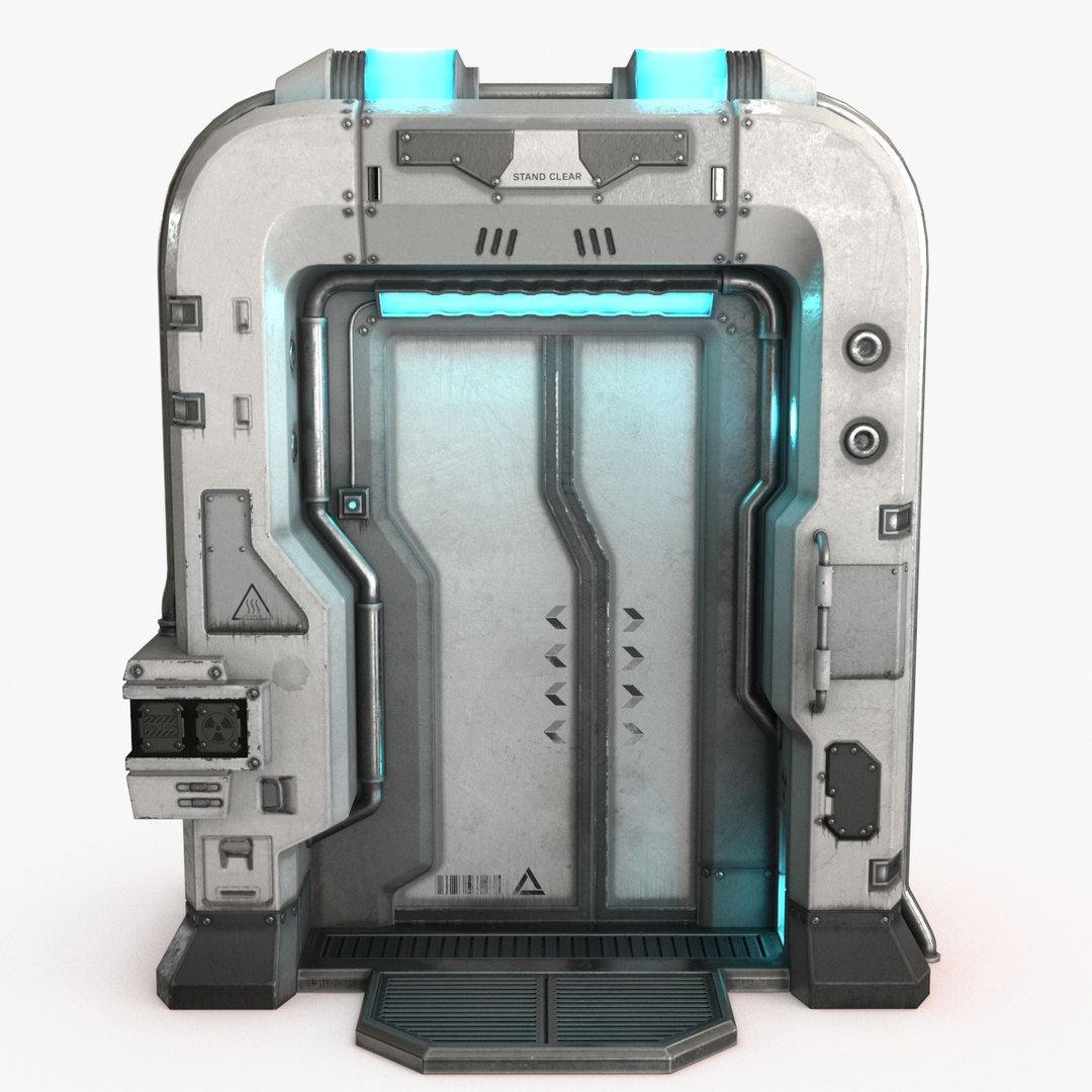 Sci-Fi Door V4 3D Model - TurboSquid 1949580