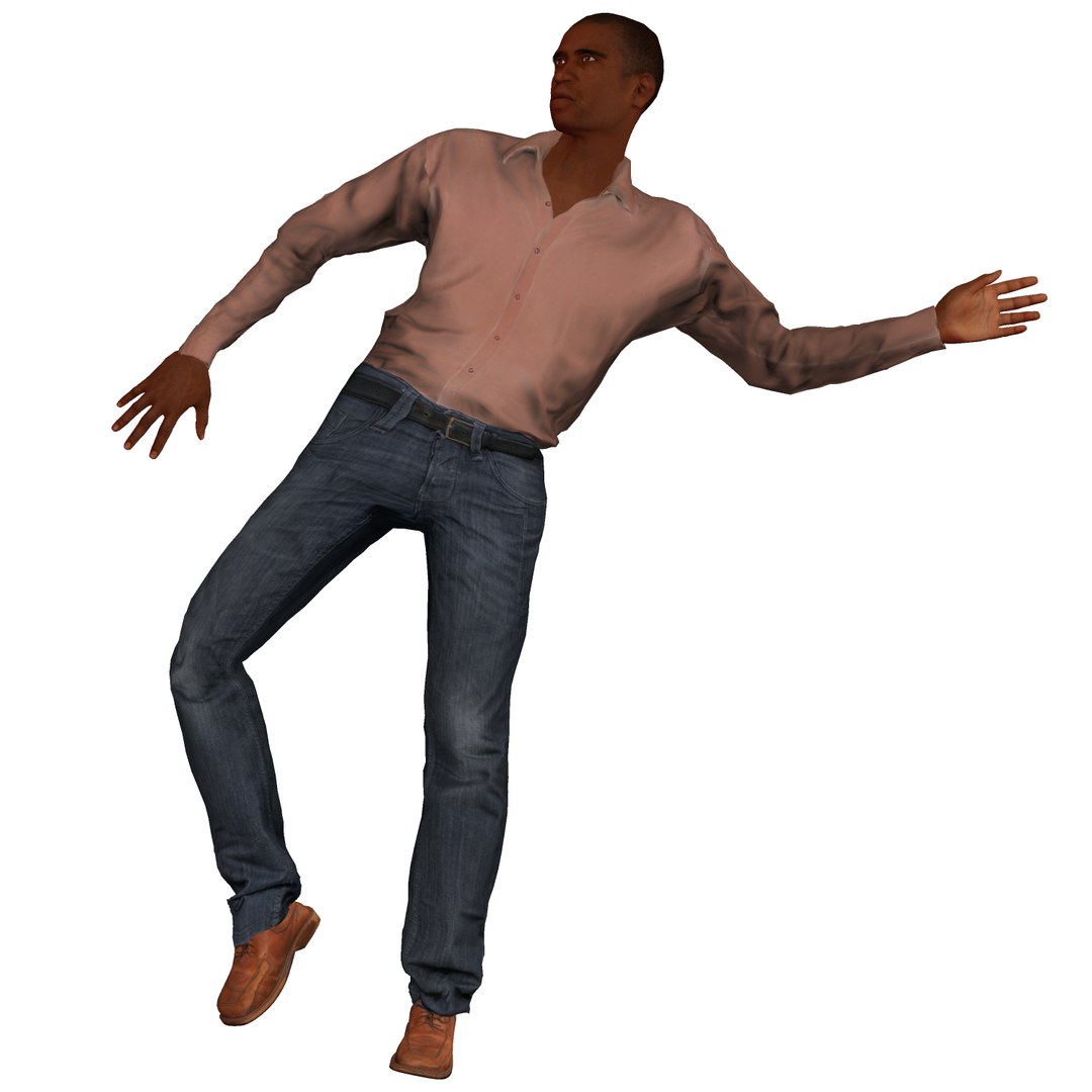 3D Black Man - TurboSquid 1575198