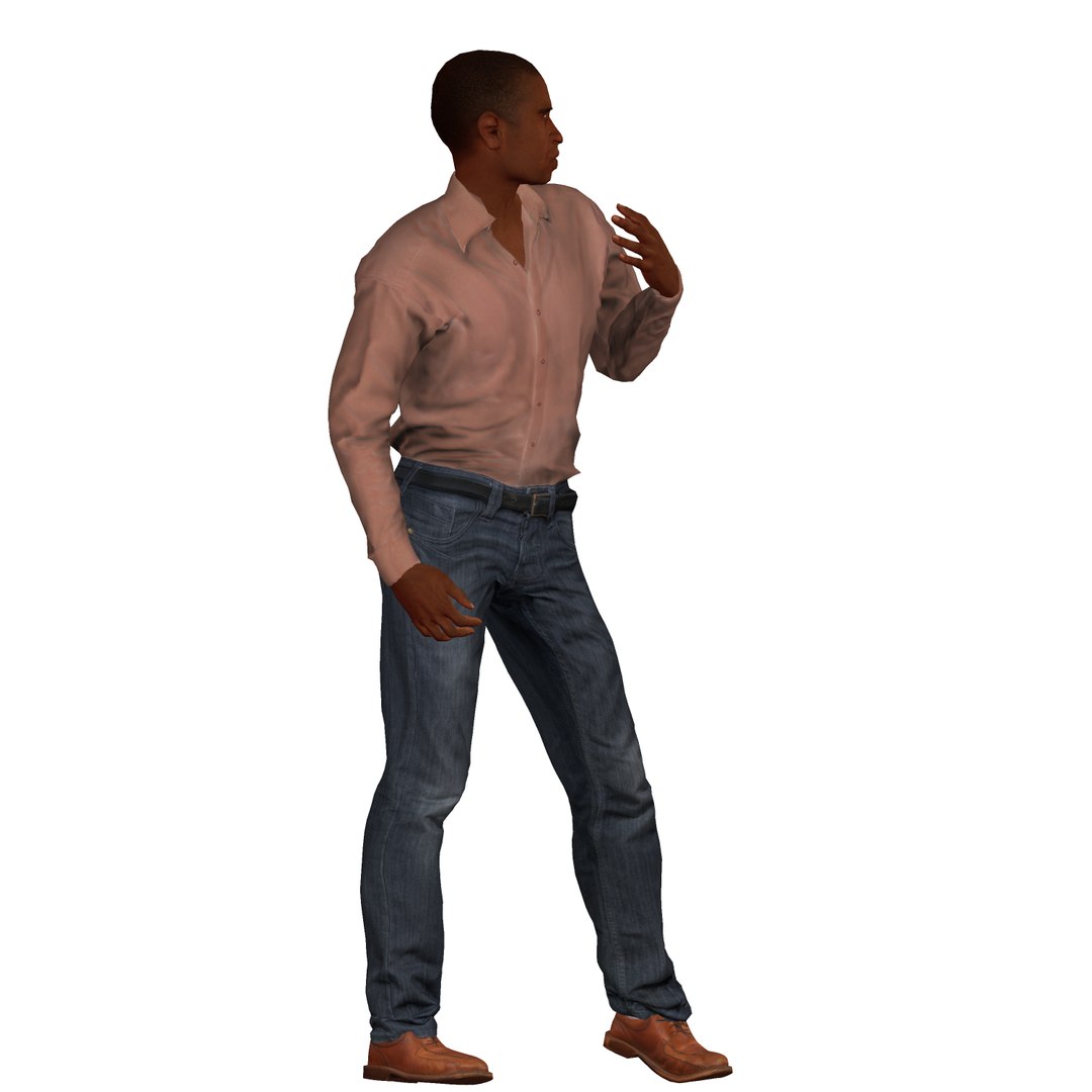 3D Black Man - TurboSquid 1575198