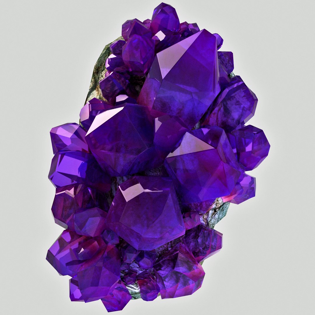 3d Mineral Amethyst Model