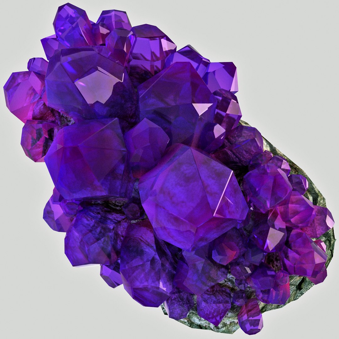 3d Mineral Amethyst Model