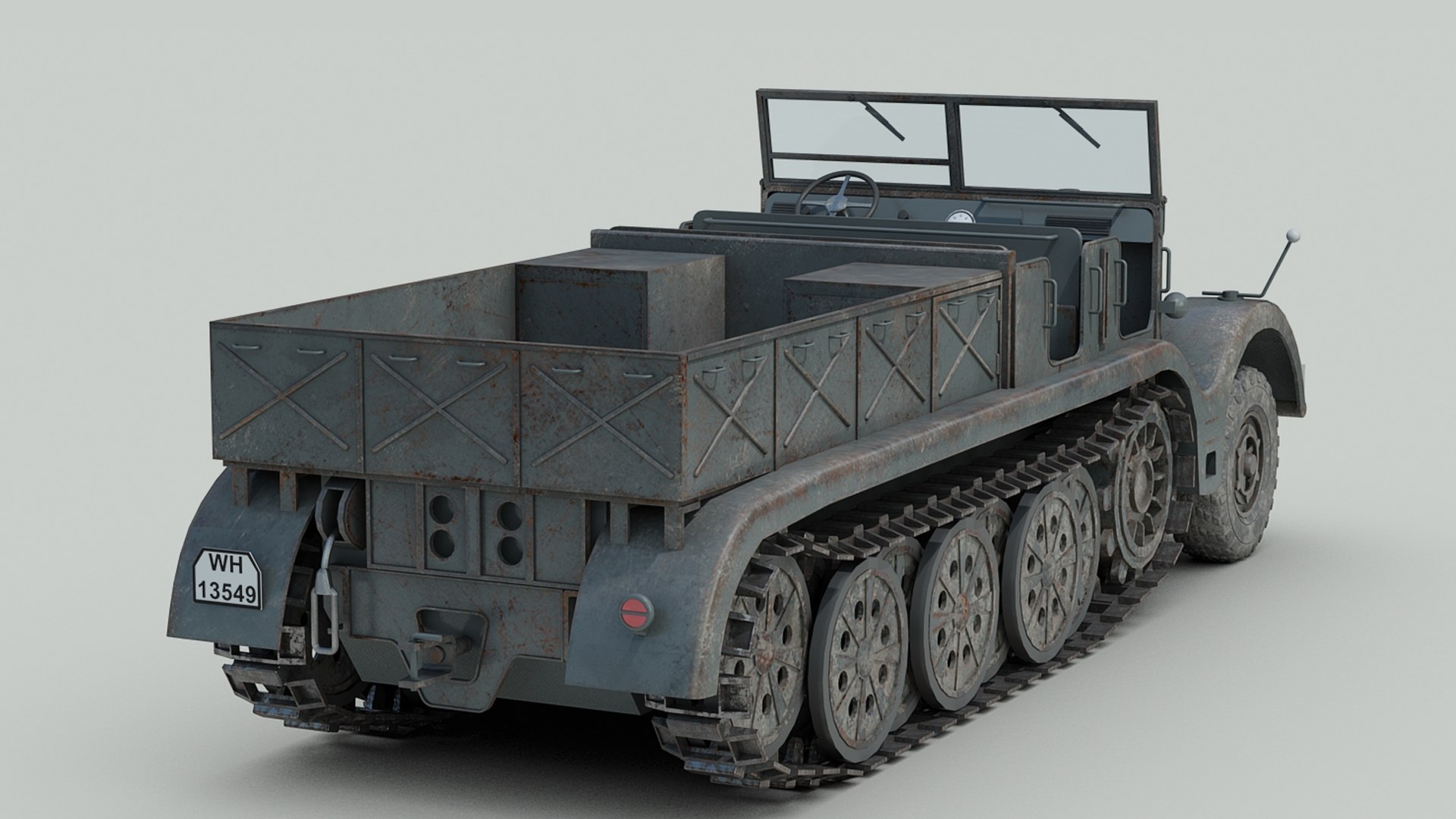 3D Ww2 German Sdkfz 9 Model - TurboSquid 1438249