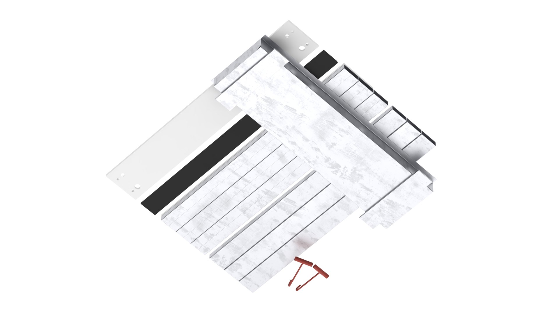 3D Model Athletics Long Jump Plaste Scene - TurboSquid 2363411