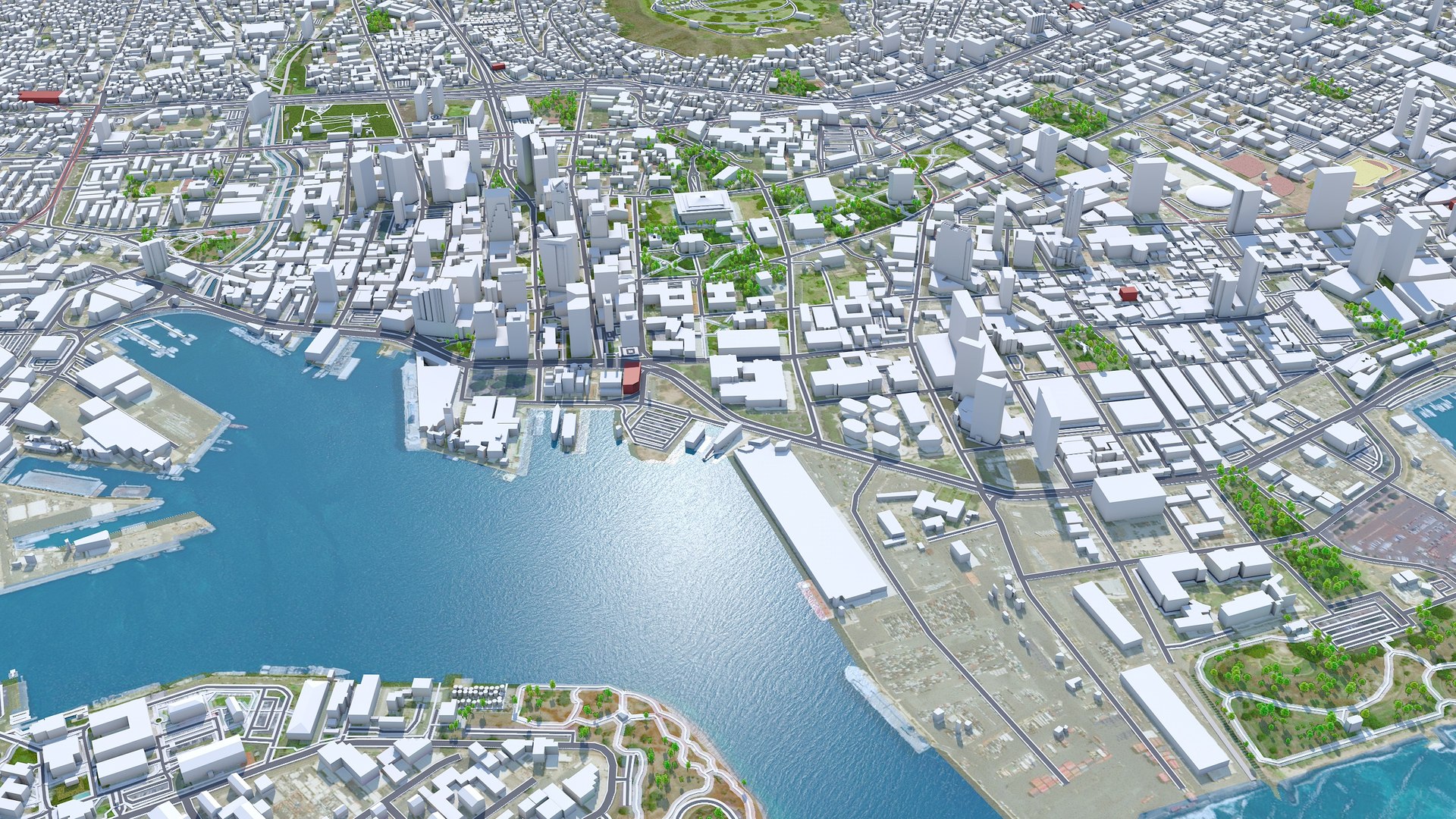 3D Honolulu Downtown In Hawaii USA Model - TurboSquid 1926367