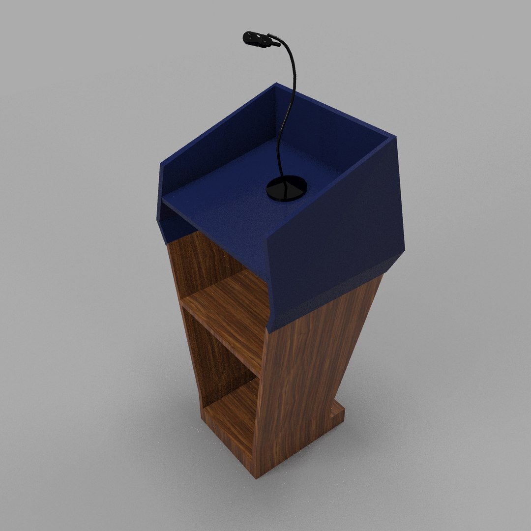 3D Usa Presidential Podium - TurboSquid 1691637