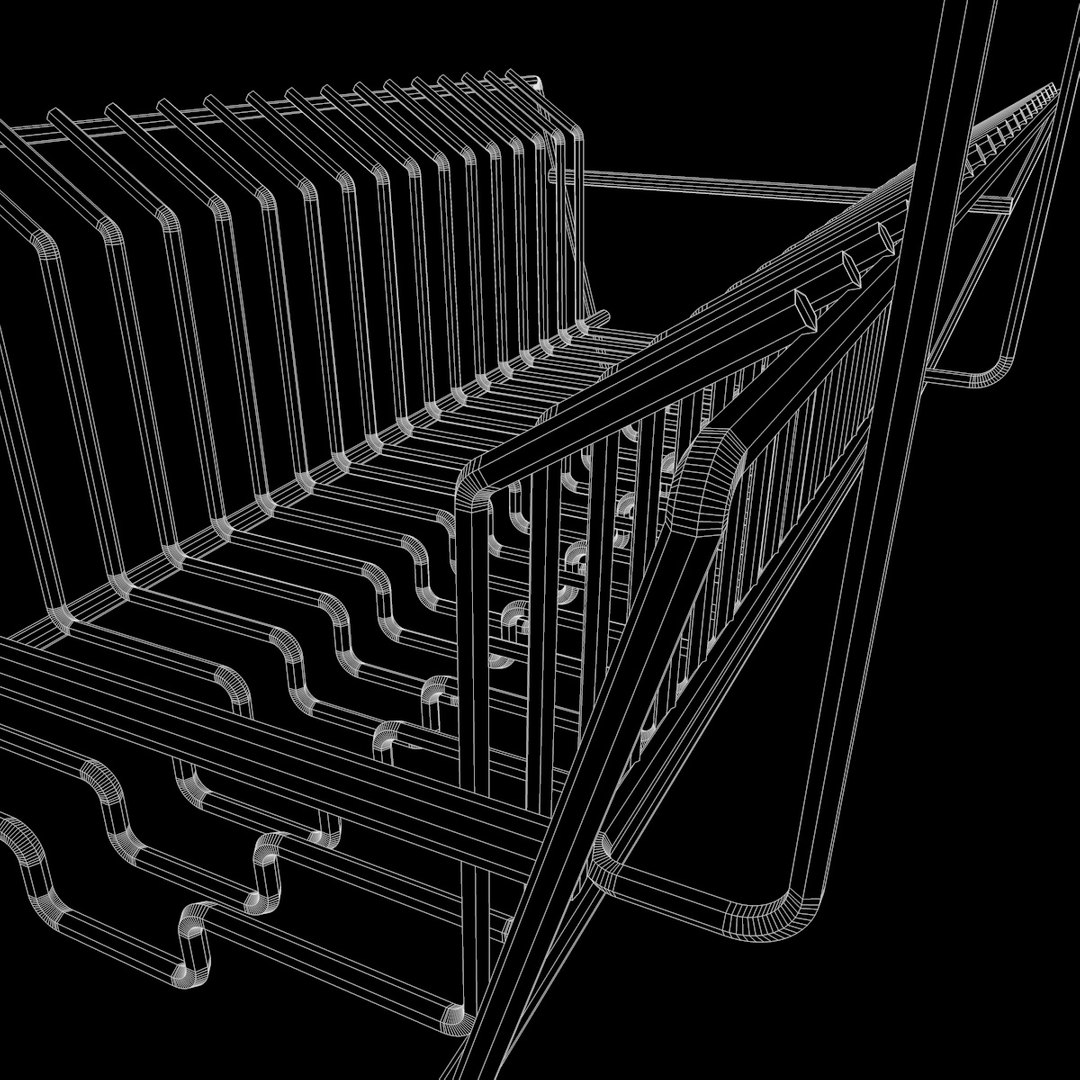 3d model hanging dish rack
