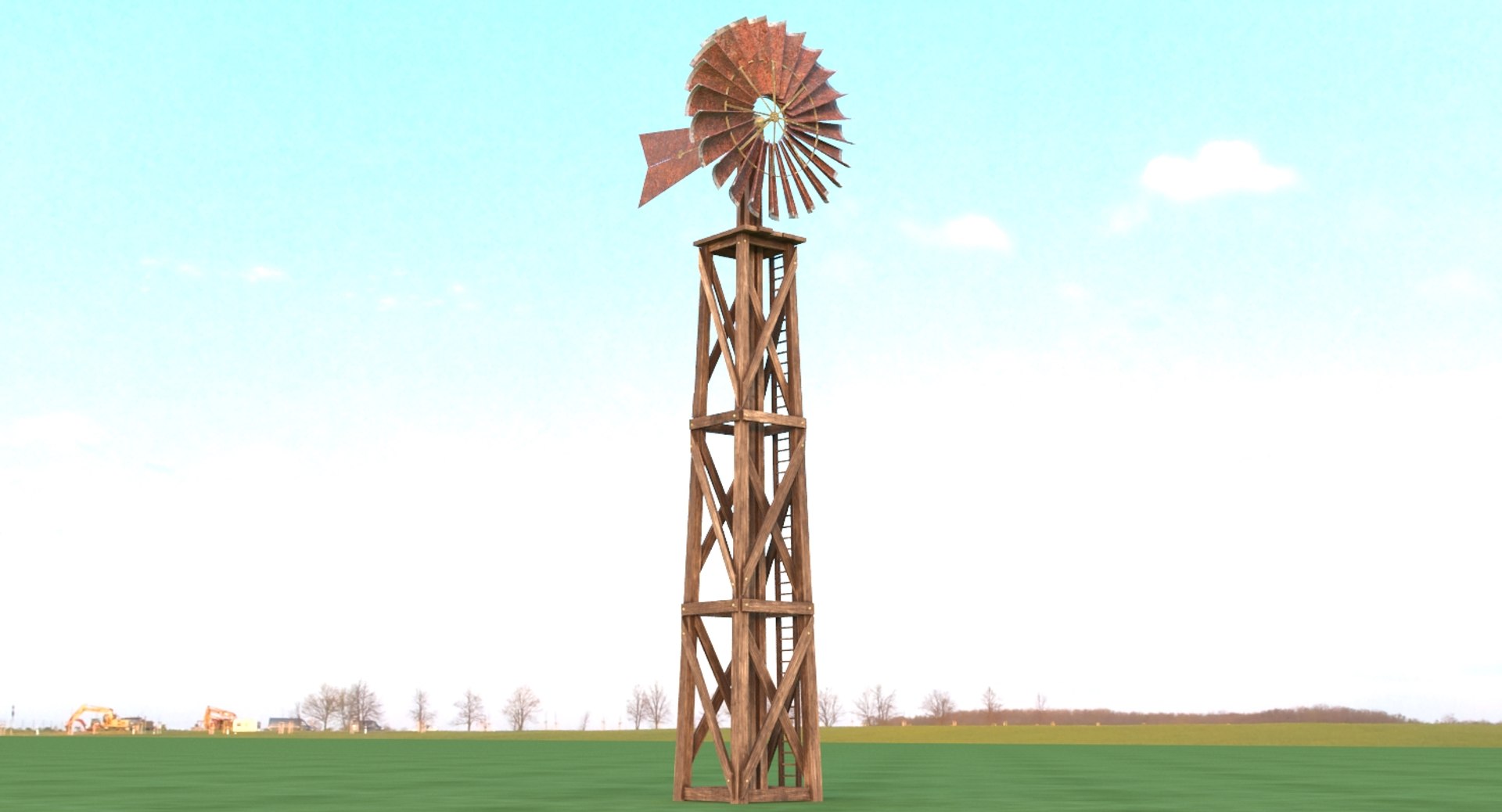 3D Wind Farm Model - TurboSquid 1334456