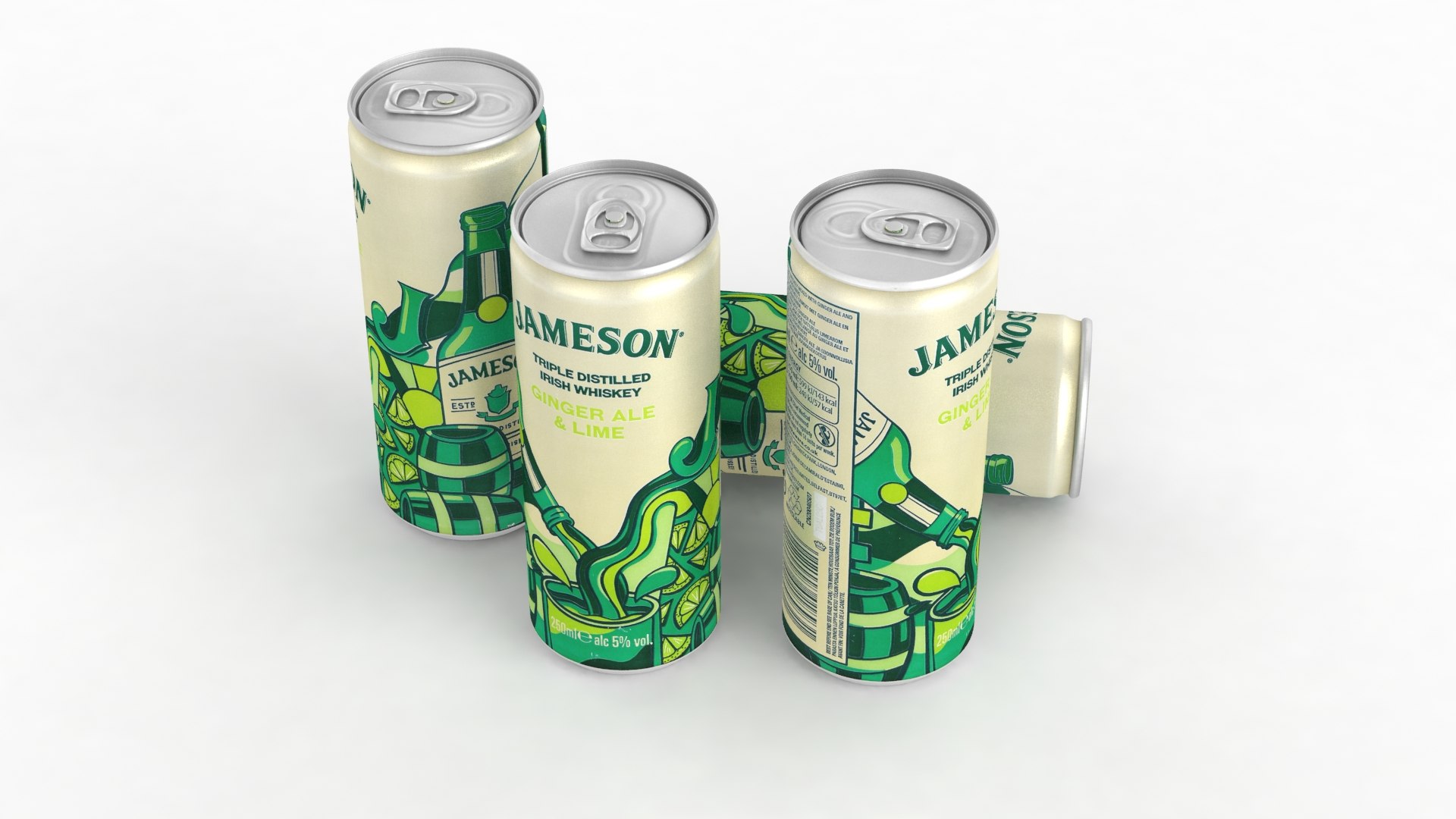Alcohol Can Jameson Ginger Ale And Lime 250ml 2021 3D - TurboSquid 1764760