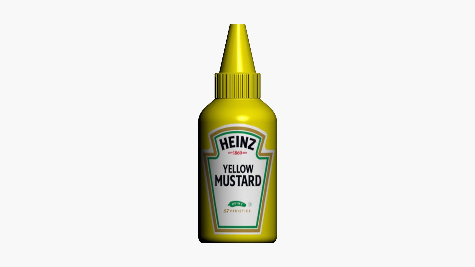 3D Mustard Food Condiments - TurboSquid 1668944