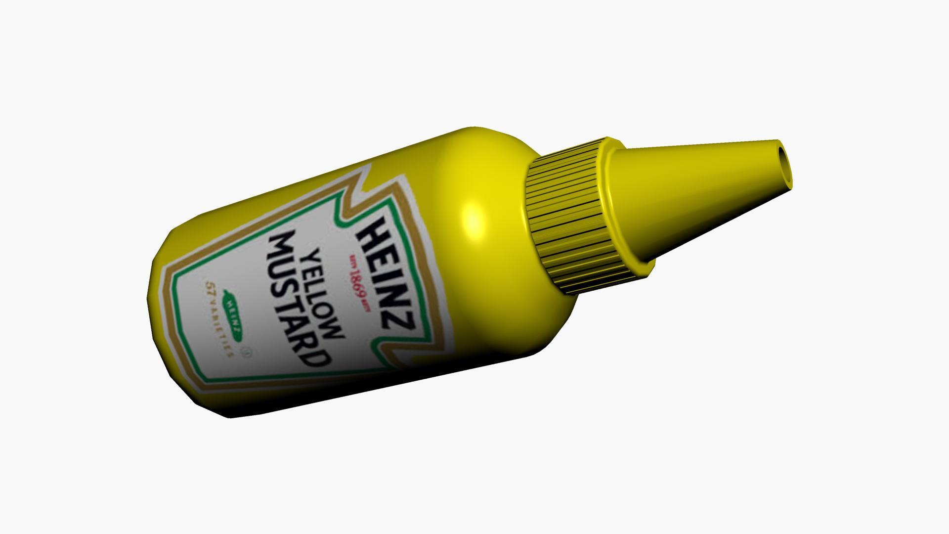 3D Mustard Food Condiments - TurboSquid 1668944