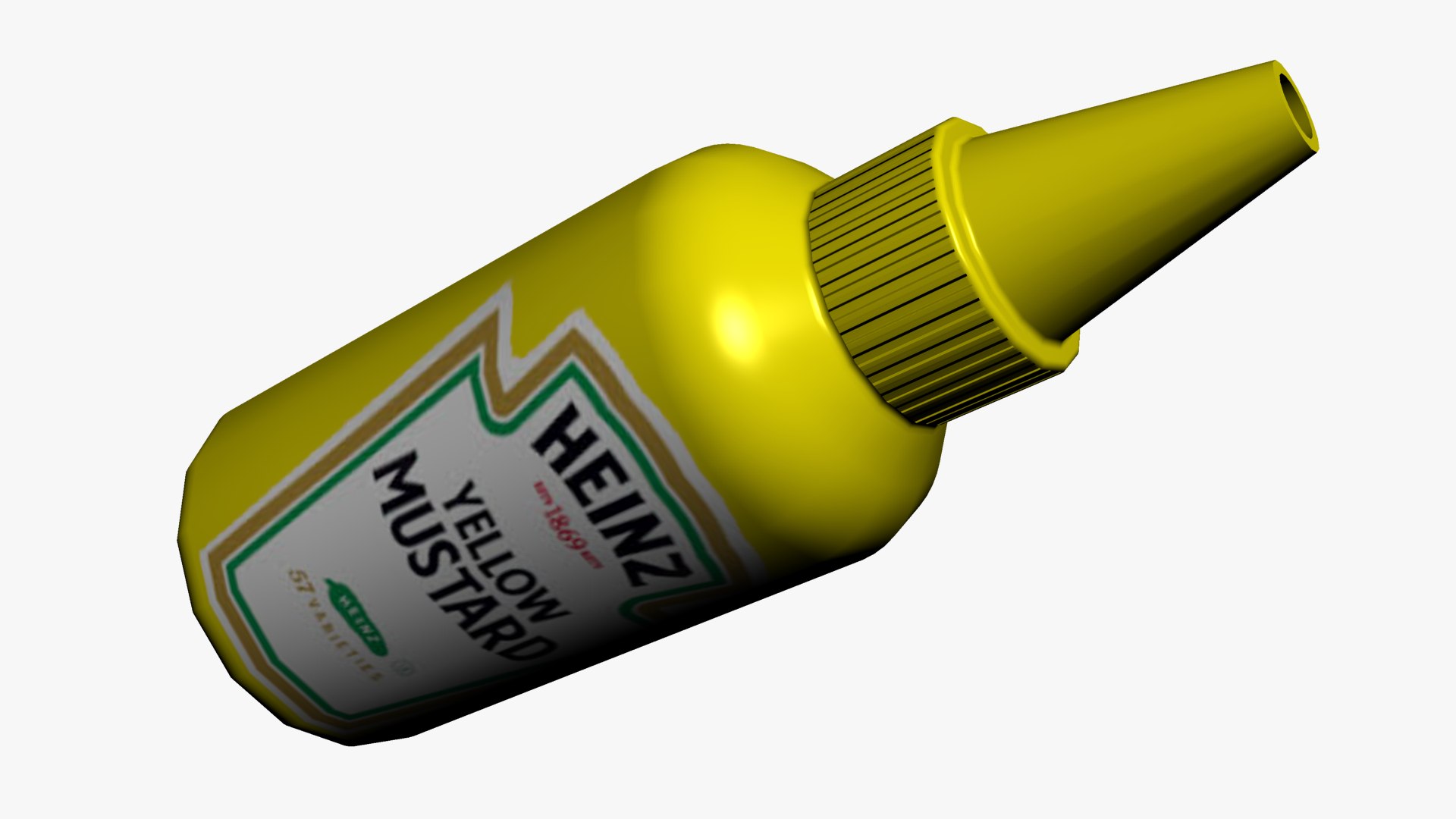 3D Mustard Food Condiments - TurboSquid 1668944