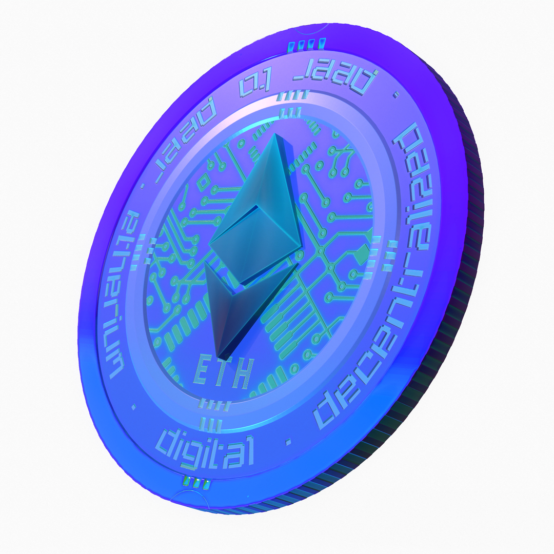 3D model Ethereum Cryptocurrency Coin - TurboSquid 1746305