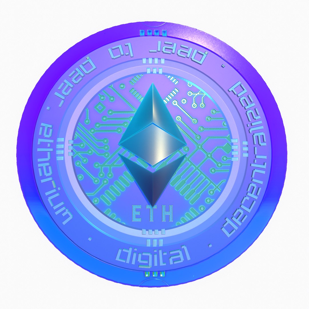 3D model Ethereum Cryptocurrency Coin - TurboSquid 1746305