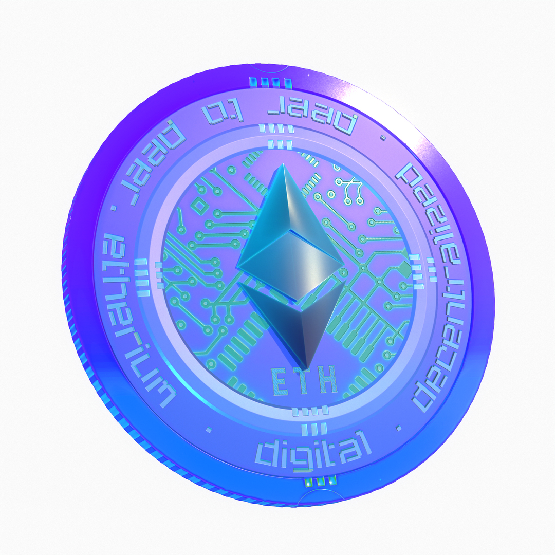 3D model Ethereum Cryptocurrency Coin - TurboSquid 1746305